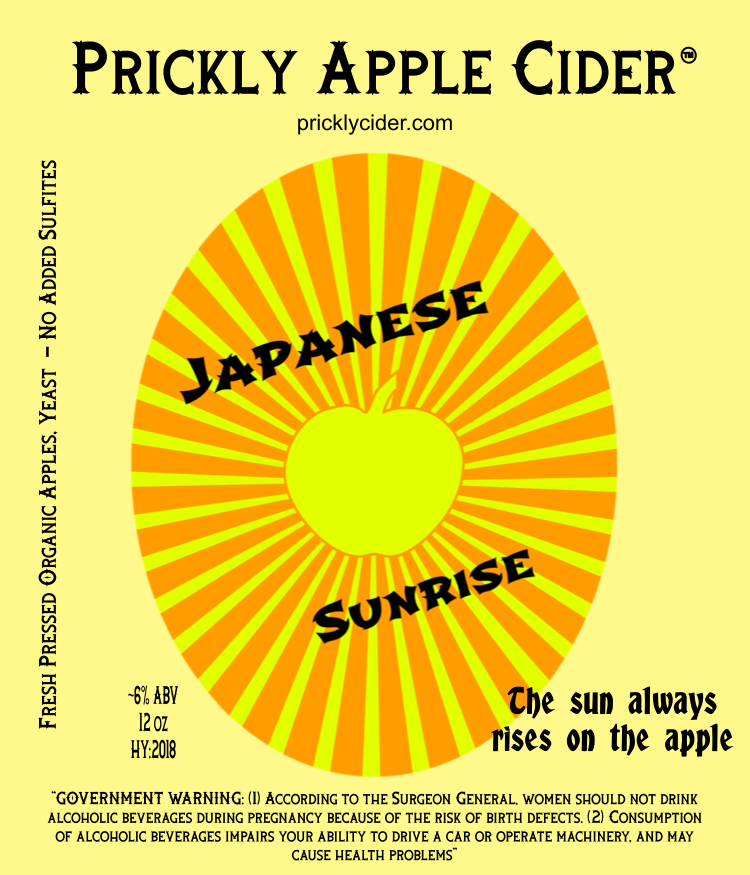 Making Japanese Sunrise Hard Cider – PricklyCider.com