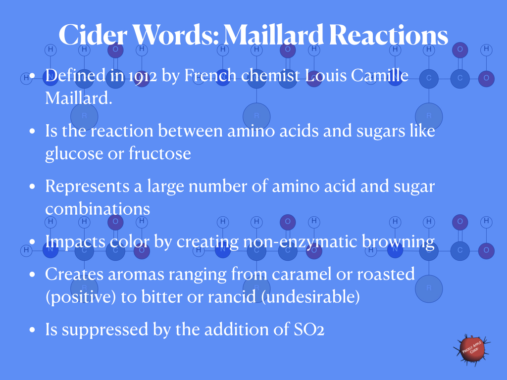 Cider Words: Maillard Reactions – PricklyCider.com